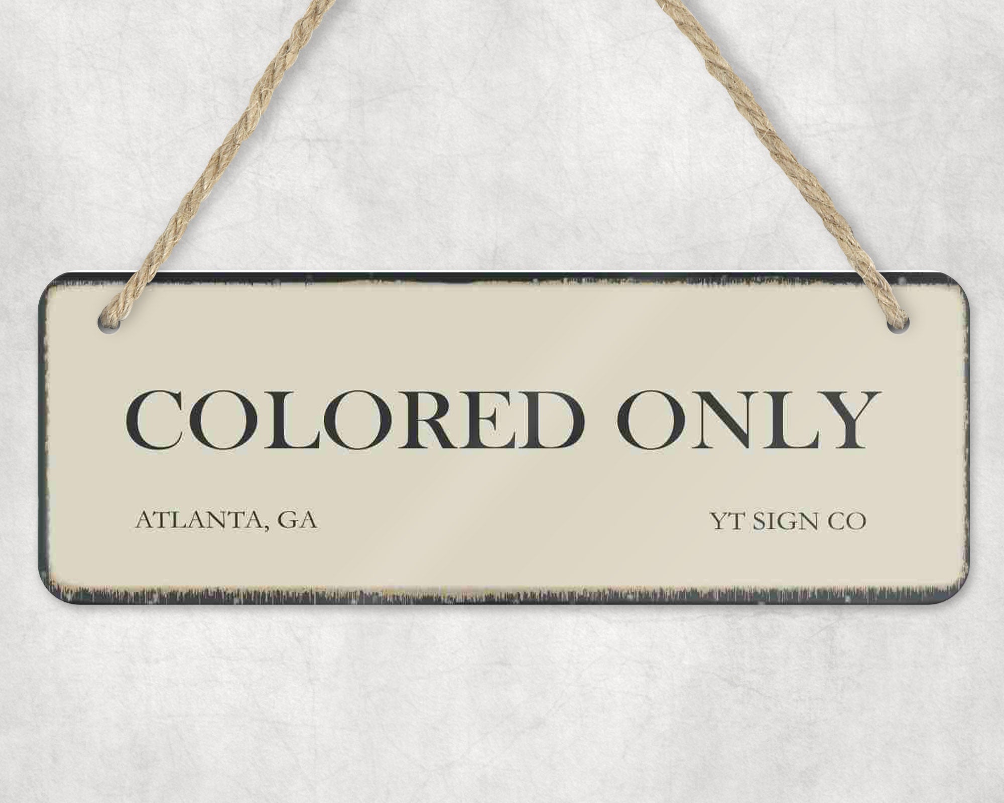COLORED ONLY * COLORED ONLY SIGNS * Dobson Products | Segregation Sign ...