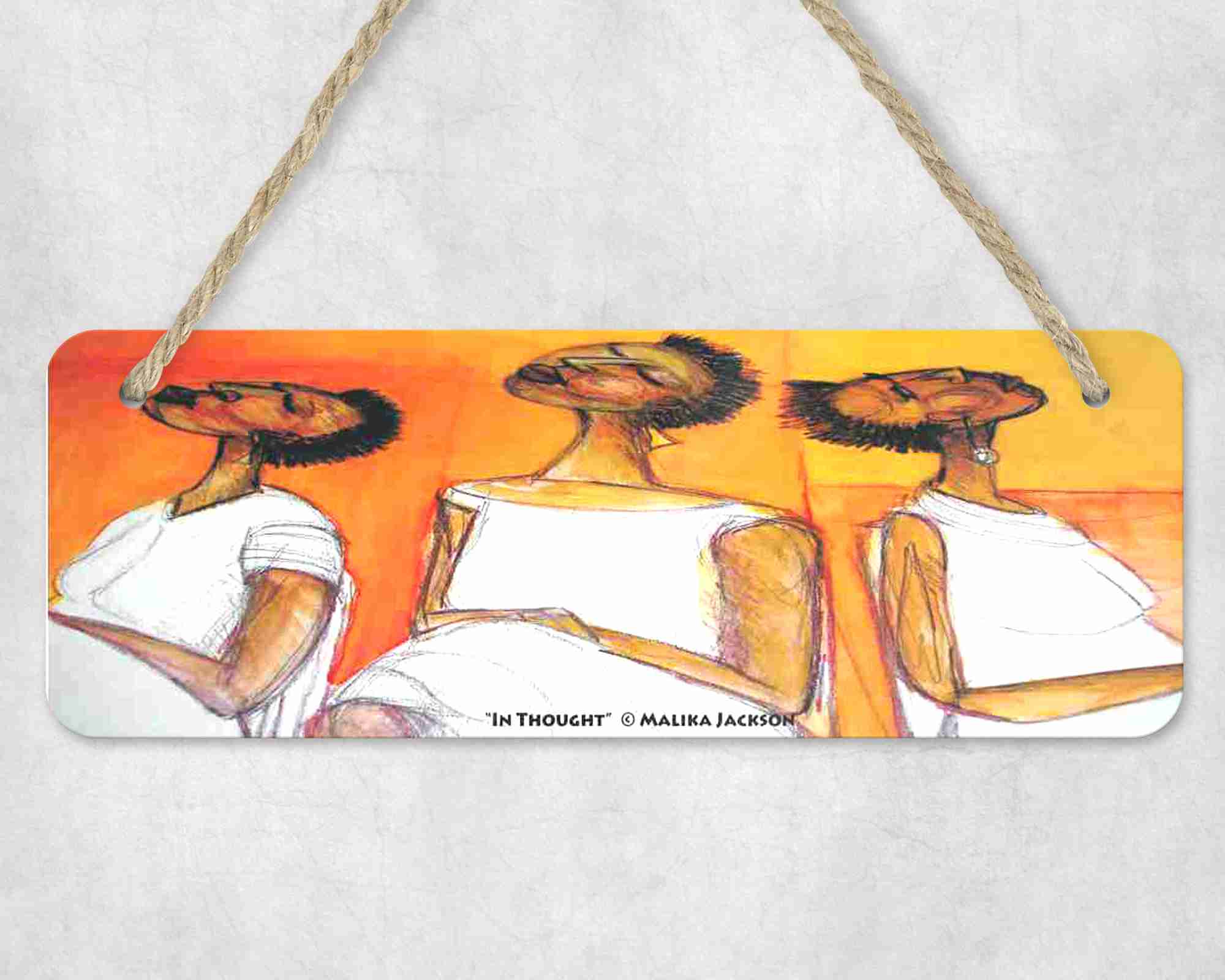 In Thought | Malika jackson | Wall Plaque | DobsonProducts.com