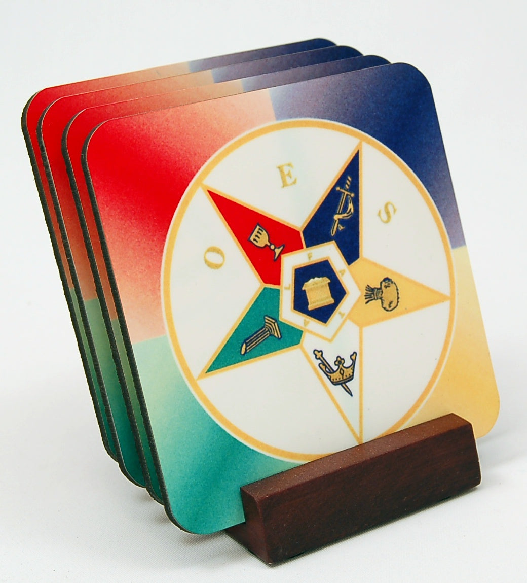 Order of the Eastern Star | Coasters, Sets of four | DobsonProducts.com