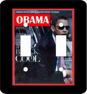 President Obama, Black Cool | Wall Plates | DobsonProducts.com