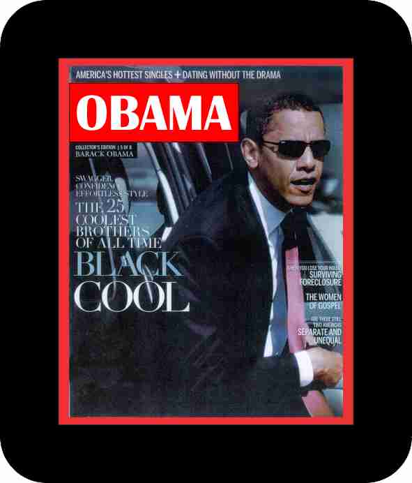 President Barack Obama, Black Cool | Mouse Pad | DobsonProducts.com