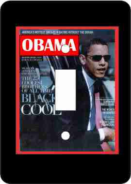 President Obama, Black Cool | Wall Plates | DobsonProducts.com